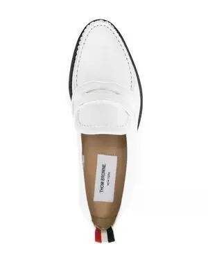 Thom Browne Varsity Leather Penny Loafers