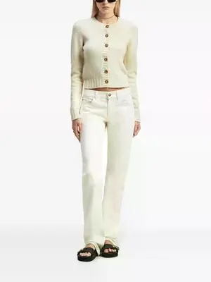 Palm Angels Curved-logo Wool-blend Cardigan