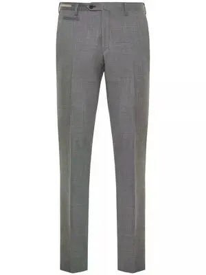 Corneliani Pressed-crease Wool Trousers