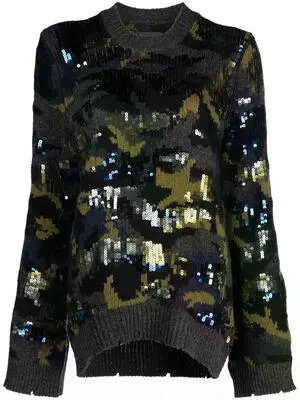 Zadig&Voltaire Sequin-embellished Merino Wool Jumper