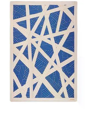 Missoni Nastri Geometric-print Throw - Blue