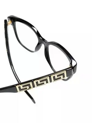 Versace Greca-detailing Round-frame Glasses