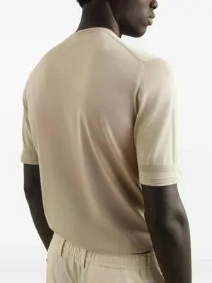 Dolce & Gabbana Silk T-shirt - Neutrals