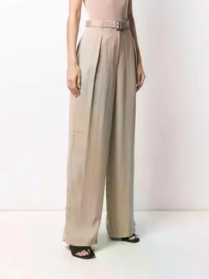SELF-PORTRAIT Belted Wide-leg Trousers