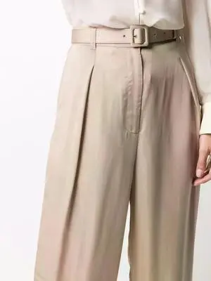 SELF-PORTRAIT Belted Wide-leg Trousers
