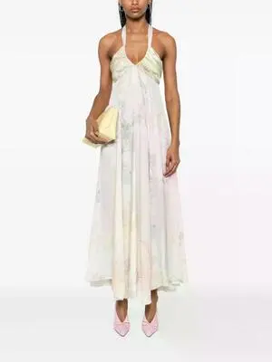 FORTE_FORTE Abstract-print Maxi Dress