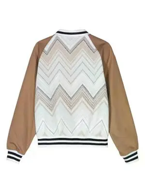 Missoni Chevron-jacquard Towelling Bomber Jacket