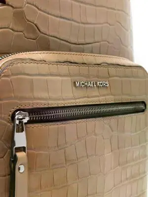 Michael Kors Hudson Embossed Crocodile Effect Backpack
