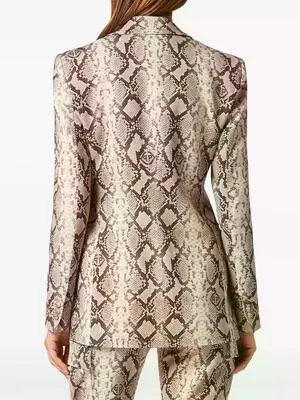 Philipp Plein Python-print Satin Blazer
