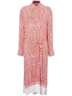 Proenza Schouler Abstract-print Midi Dress