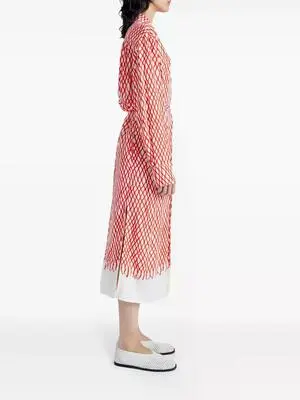 Proenza Schouler Abstract-print Midi Dress