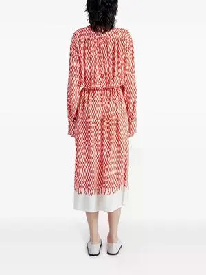 Proenza Schouler Abstract-print Midi Dress