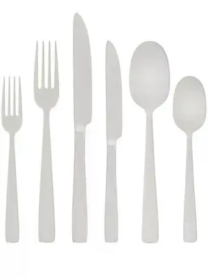 Dolce & Gabbana Blu Mediterraneo Logo-engraved Flatware - Silver