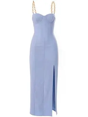 Carolina Herrera Chain-strap Midi Dress