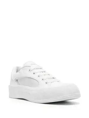 Alexander McQueen Embossed-logo Leather Sneakers