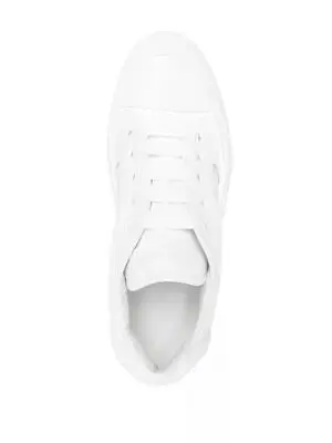 Alexander McQueen Embossed-logo Leather Sneakers