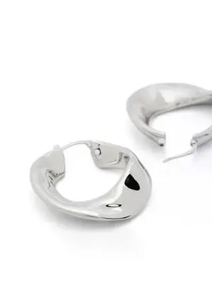 JIL SANDER Sculpted Hoop Earrings