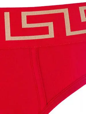 Versace Greca Border Briefs - Red