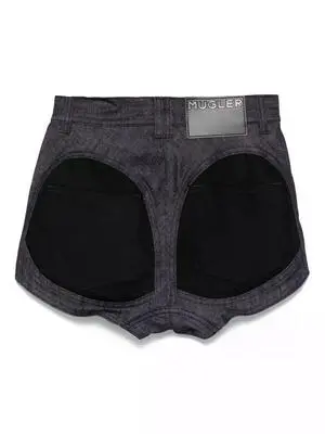 MUGLER Denim Shorts