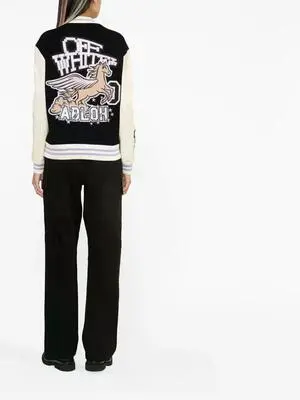 Off-White Bling Patches Varsity Jacket