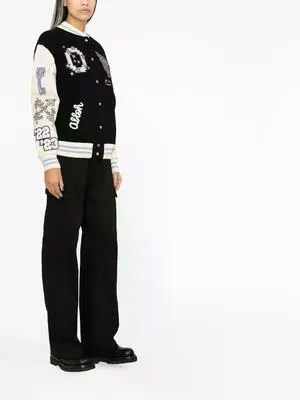 Off-White Bling Patches Varsity Jacket