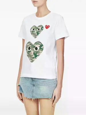 Play Comme Des Garcon Heart Eyes T-shirt