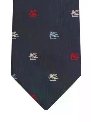 Etro Logo-jacquard Silk Tie