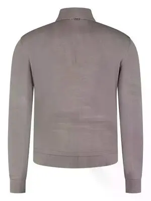 Herno Zip-up Padded-panel Cardigan - Grey