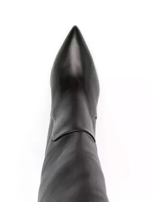 Paris Texas Anja 70mm Leather Boots - Black