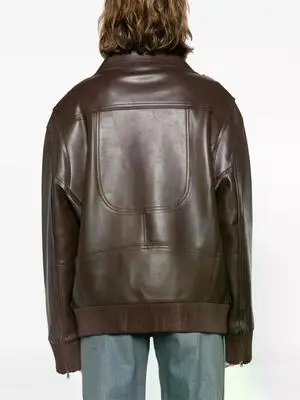 Norma Kamali Oversized Zip-up Biker Jacket
