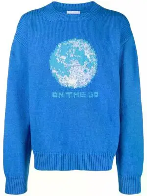 Off-White Intarsia-knit Wool-blend Jumper