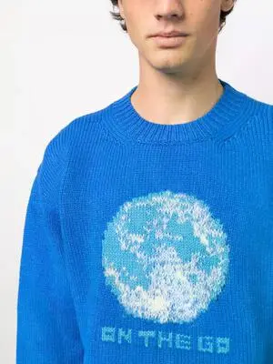 Off-White Intarsia-knit Wool-blend Jumper