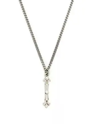 Emanuele Bicocchi Alphabet Pendant Necklace - Silver