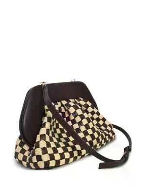 THEMOIRE Tia Woven Cross Body Bag - Black