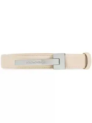 Dolce & Gabbana Logo-engraved Belt - Neutrals