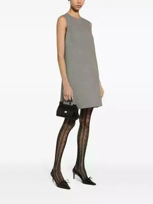 Dolce & Gabbana Houndstooth Virgin Wool Dress