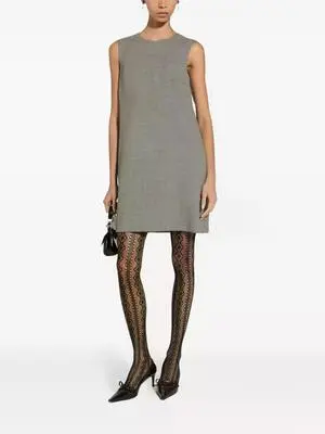 Dolce & Gabbana Houndstooth Virgin Wool Dress