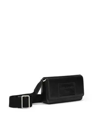 Dolce & Gabbana Logo-embossed Leather Mini Shoulder Bag