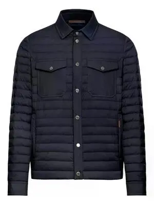 MOORER Quilted Padded Jacket - Blue