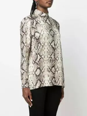 Philipp Plein Snakeskin-print Button-down Shirt