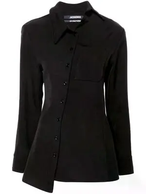 Jacquemus Canvas Asymmetric Shirt