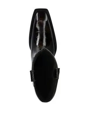 Martine Rose Leather Cowboy Boots