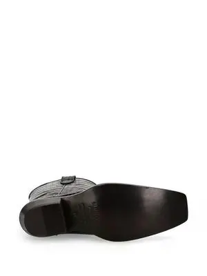 Martine Rose Leather Cowboy Boots