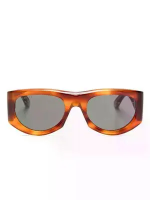 Gucci Rectangle-frame Sunglasses - Brown