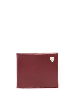 ASPINAL OF LONDON Logo Plaque Folded Wallet - Red