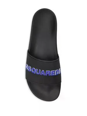 Dsquared2 Logo Pool Slides - Black