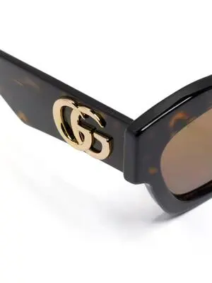 Gucci Oversized Tortoiseshell Sunglasses - Brown