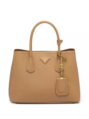 Prada Saffiano Leather Tote - Brown