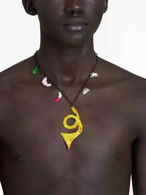 Marni Bead-detailing Chain-link Necklace