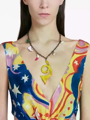 Marni Bead-detailing Chain-link Necklace